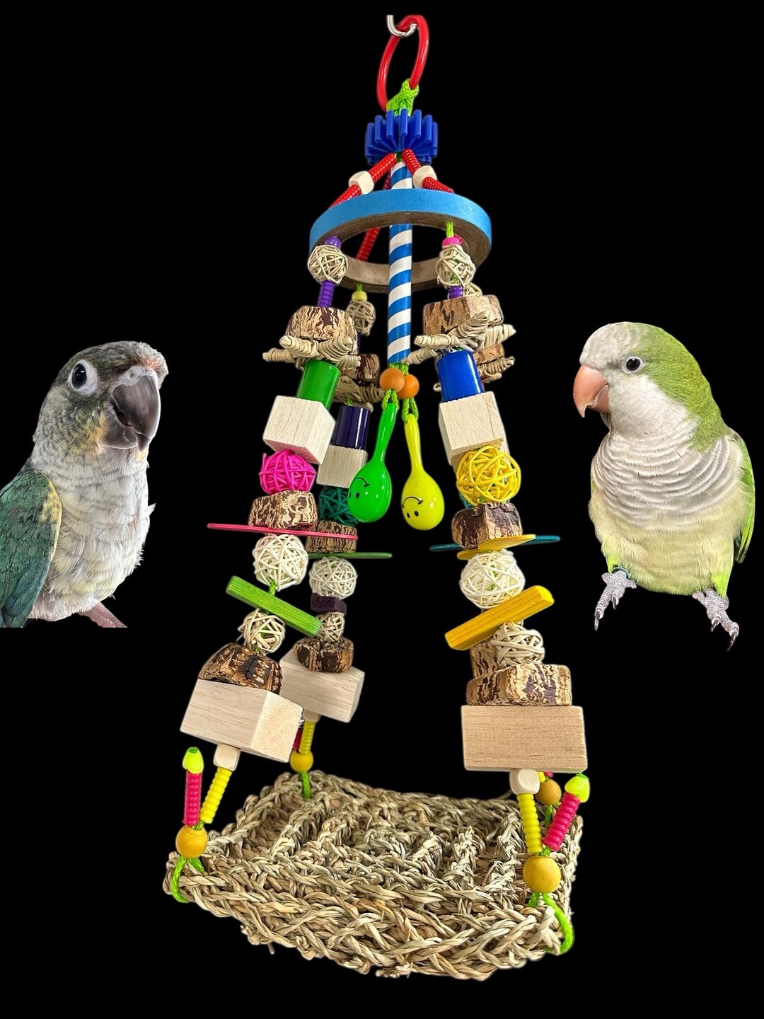 Seaside Swing Delight Bird Toy - Etsy