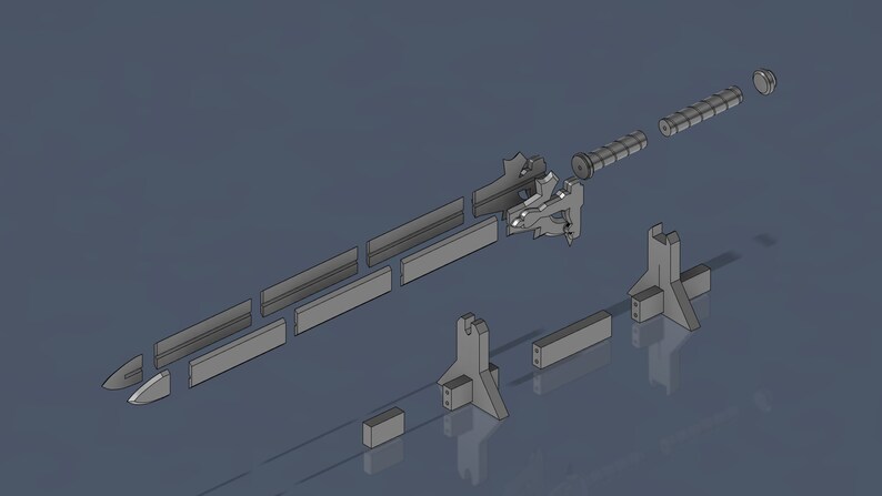 Kirito's Sword Elucidator Fan Art 3D STL Download - Etsy