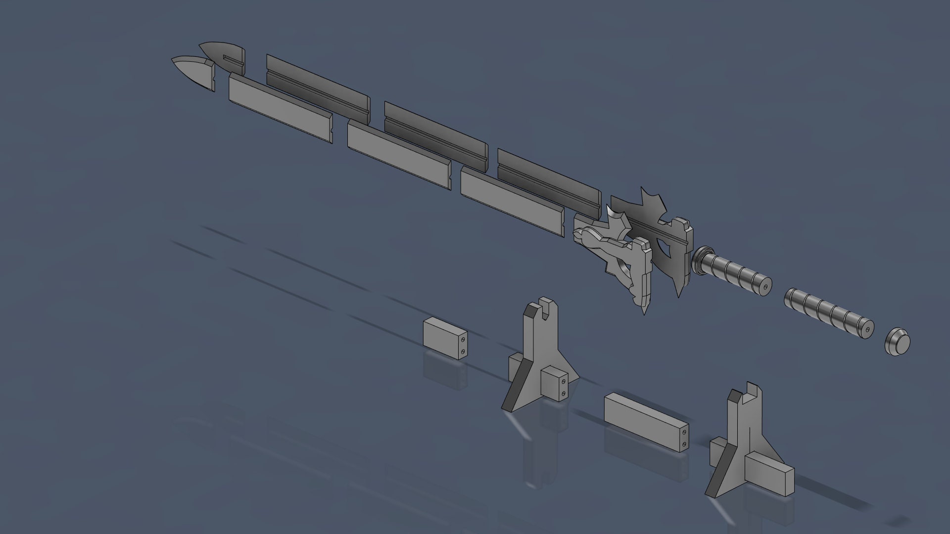 Kirito's Sword Elucidator Fan Art 3D STL Download - Etsy