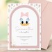 Daisy Duck Invitation, Girl Daisy Birthday Party Invite, Editable ...