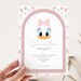 Daisy Duck Invitation, Girl Daisy Birthday Party Invite, Editable ...