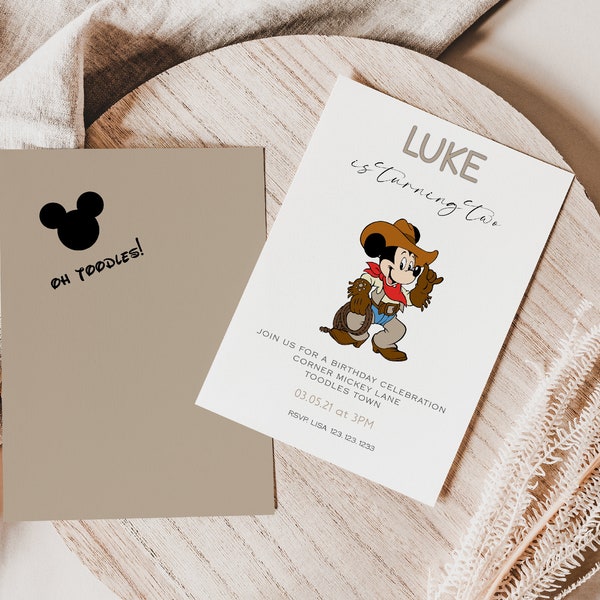 Mickey Rodeo Party Decorations - Etsy