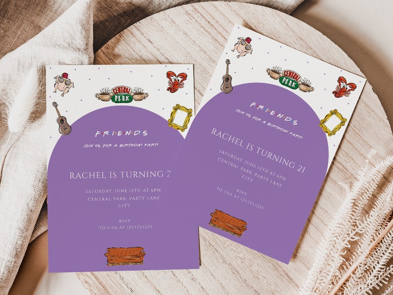 Friends Birthday Invitation, Friends Party Invitation, Birthday Party ...