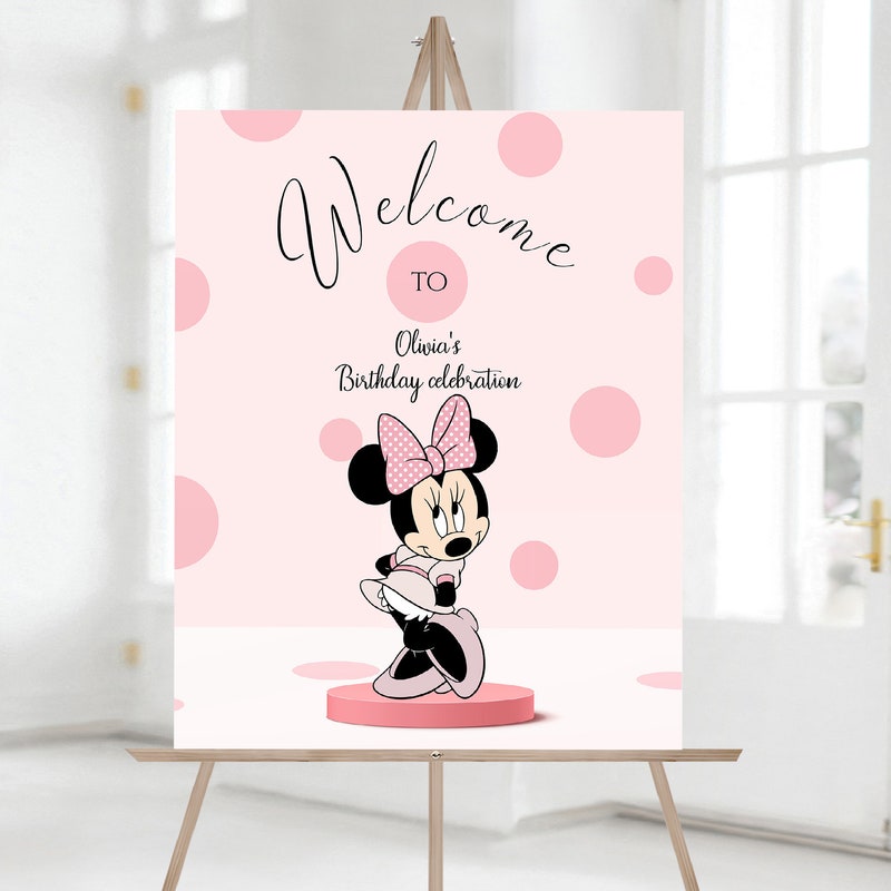 Minnie Mouse Party Signs - Etsy