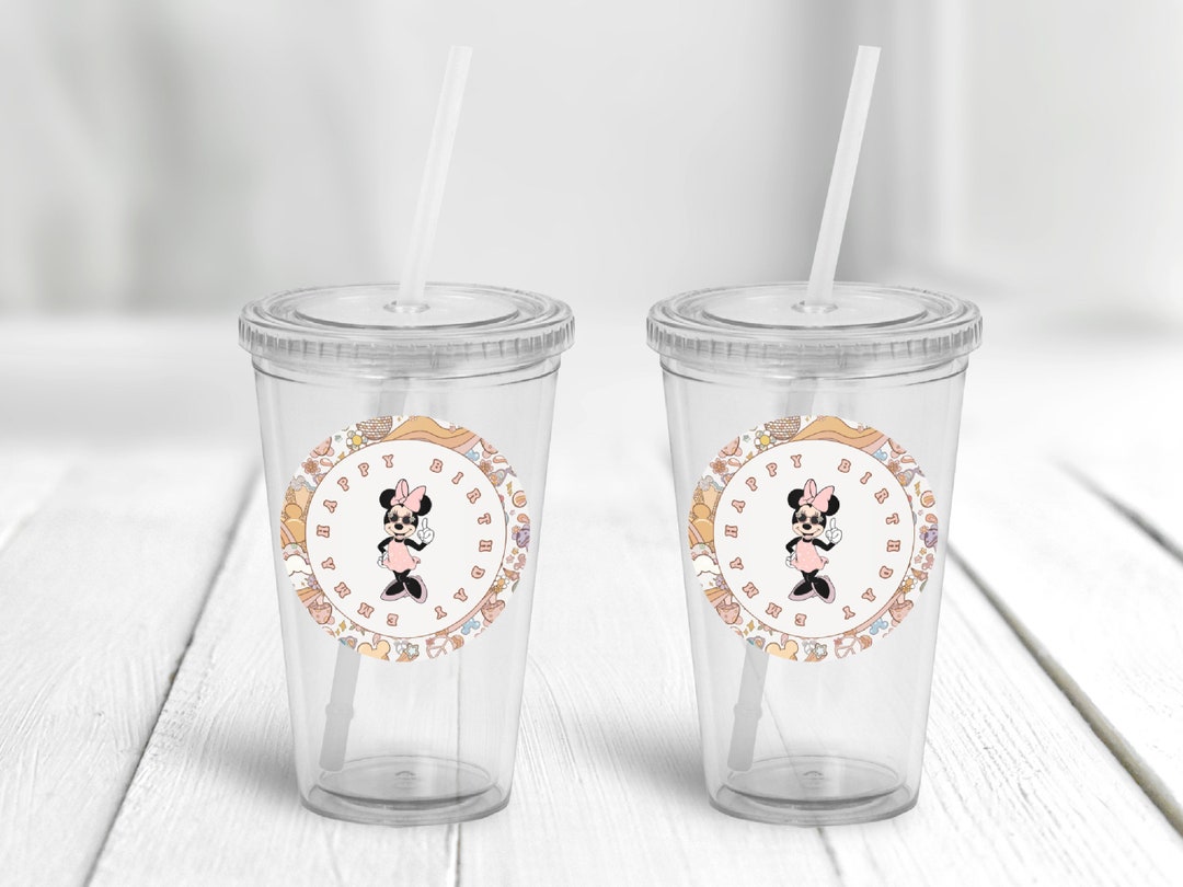 Groovy Minnie Mouse Round Sticker, One Groovy Baby Minnie Mouse ...