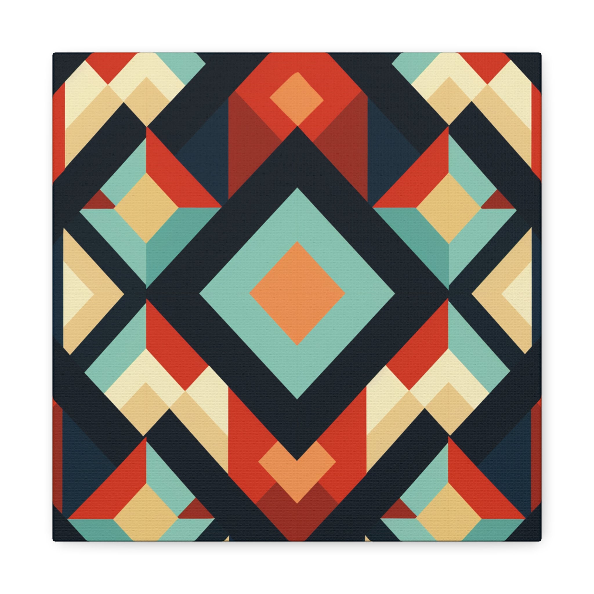 Geometric Pattern Symmetry Canvas Gallery Wrap - Etsy