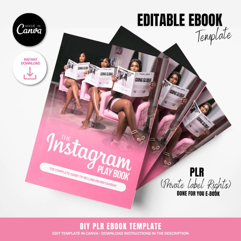 Ebook Instagram Template - Etsy