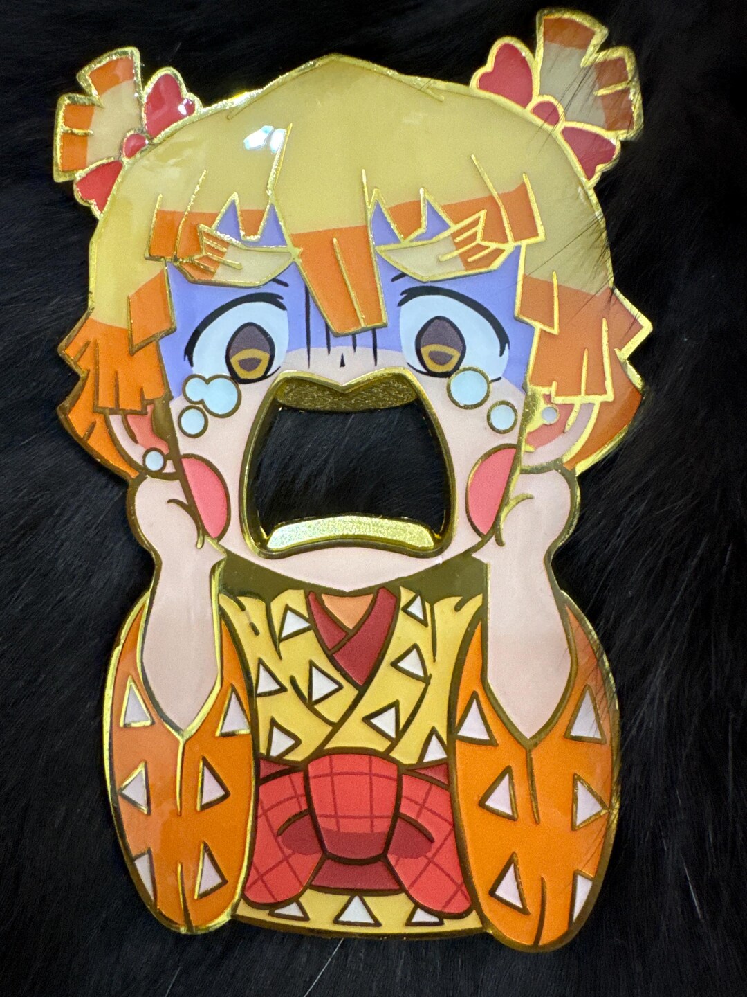 Zenitsu Crying Bottle Opener: Demon Slayer Zinc Alloy Magnet - Etsy