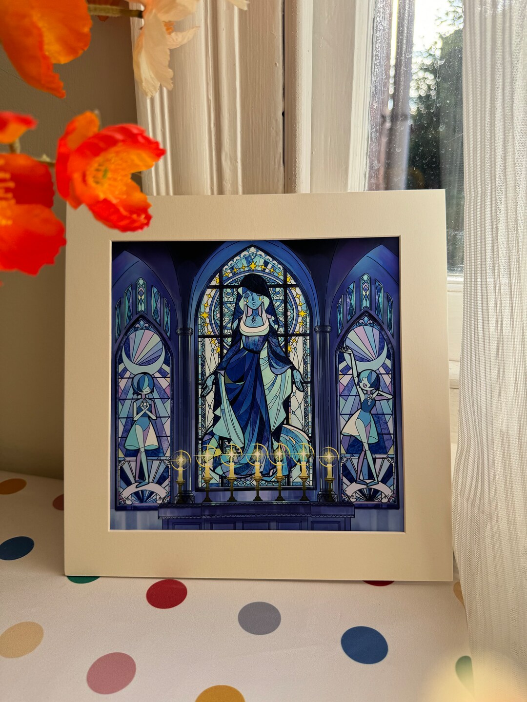 Steven Universe Art Print, Art Postcard, Blue Diamond Fanart, Anime ...