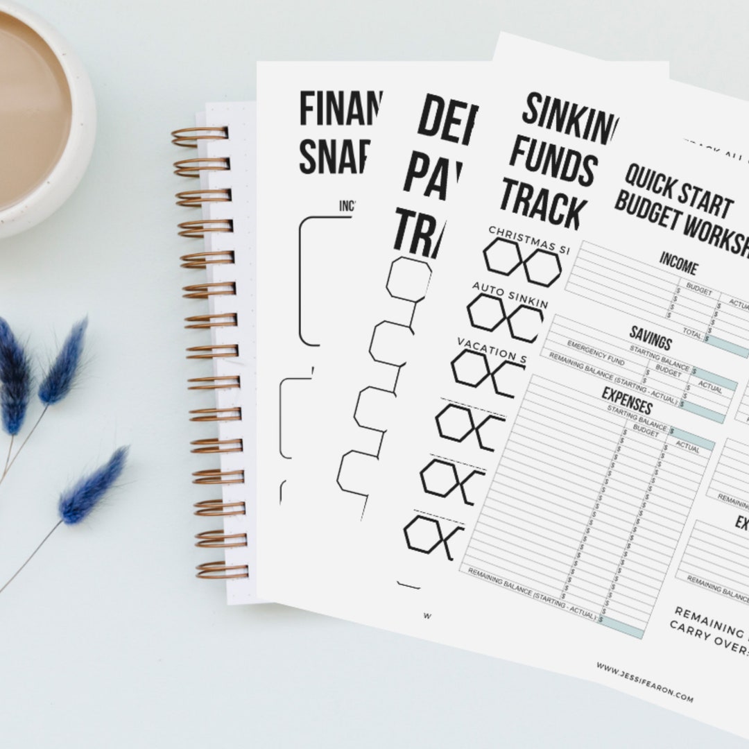 Financial Planner Pack - Etsy