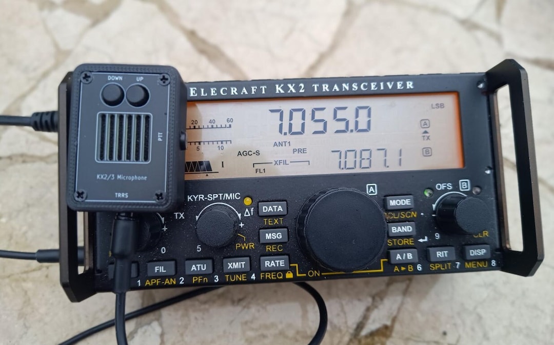 M0JKS Ruggerdized Elecraft KX2 / KX3 Lightweight Microphone. Just 27g ...