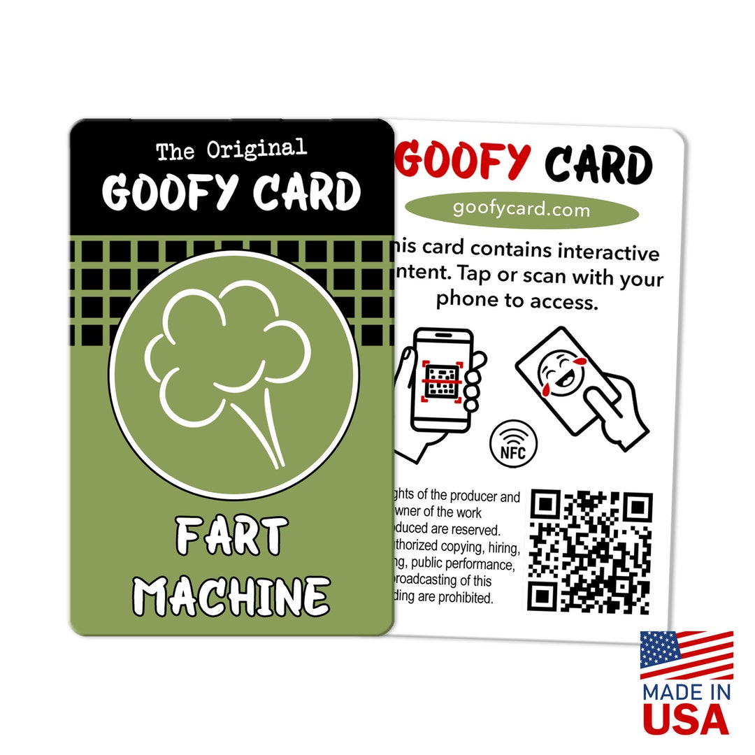 Fart Machine Goofy Card - Etsy