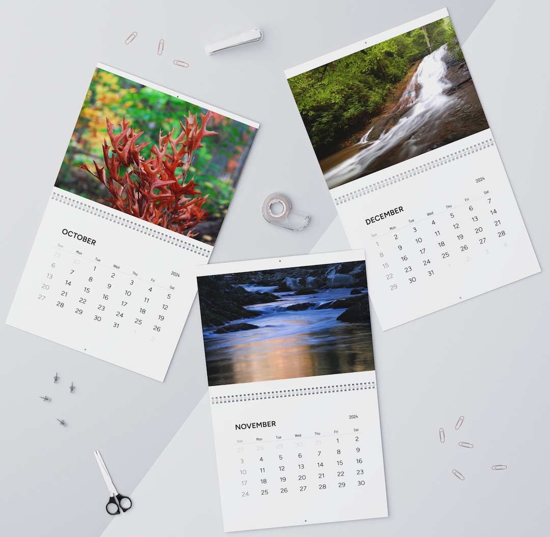 Nature Calendar 2024, 2024 Nature Wall Hanging Calendar, Nature ...