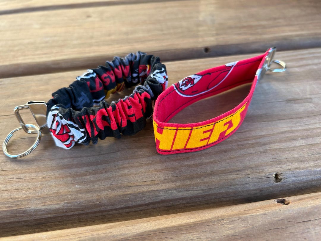 Licensed Kansas City Chiefs Fabric -- Key Fob - Etsy