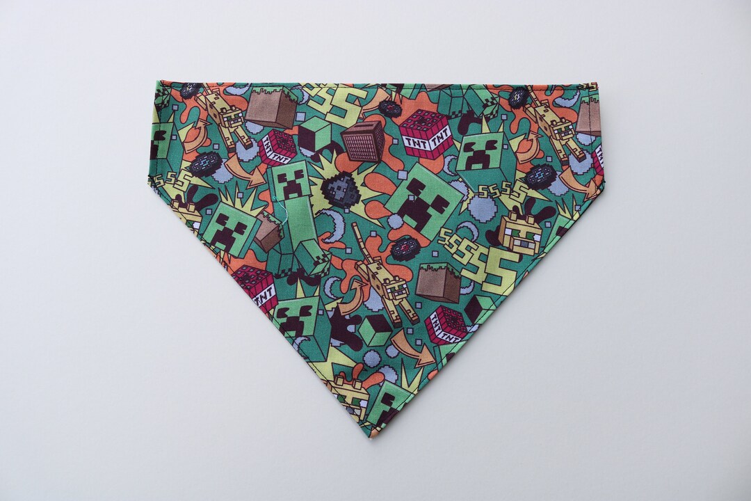 Licensed Minecraft Fabric -- Slip-on Bandana - Etsy