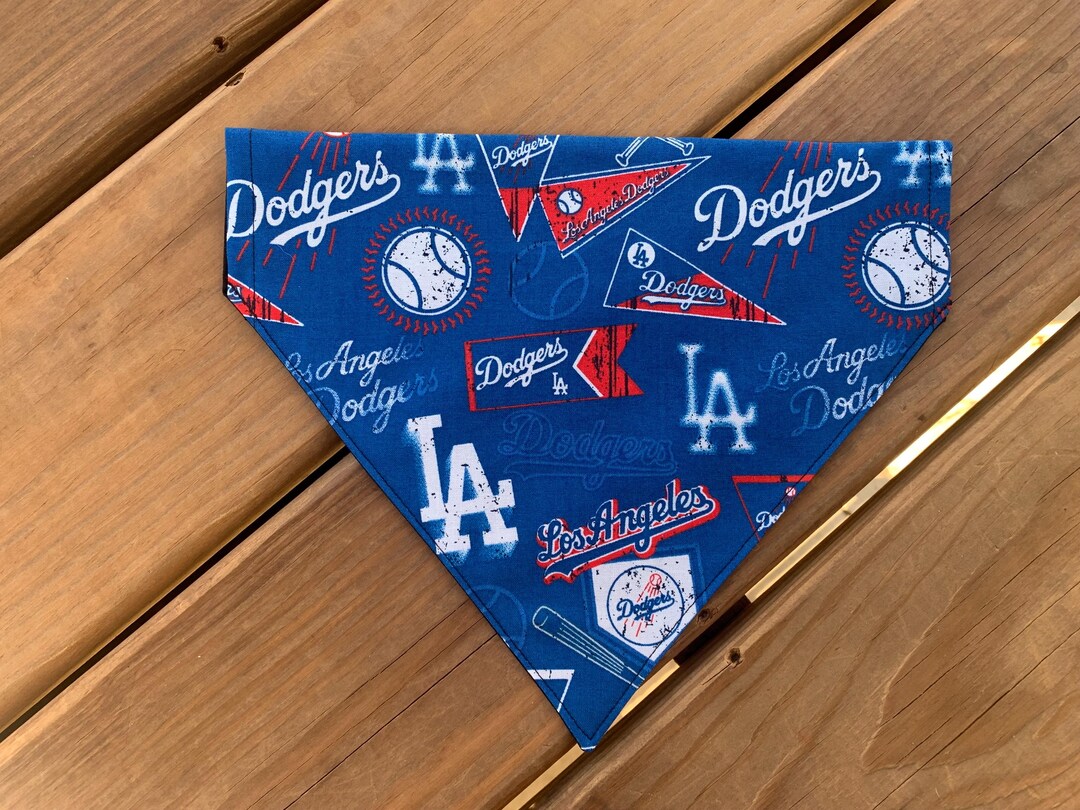 Licensed Los Angeles Dodgers Fabric -- Slip-on Bandana - Etsy