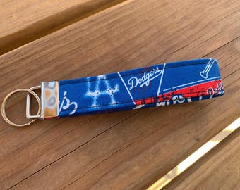Licensed Los Angeles Dodgers Fabric -- Key Fob - Etsy