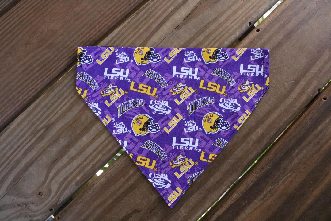 LSU Tigers Over-the-collar Bandana - Etsy