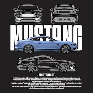 Vector Mustang GT - Etsy México