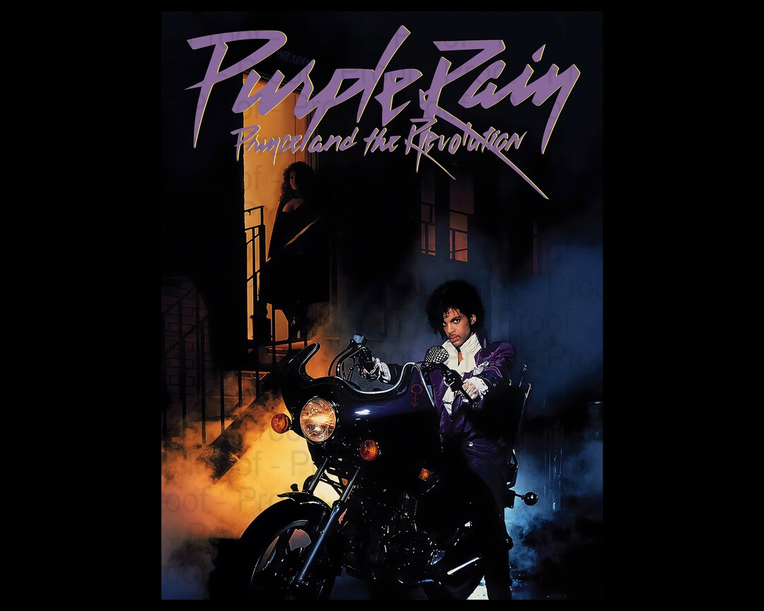 Purple Rain Png, Ready to Print, Printable Design, Hiphop Artist, 90s ...