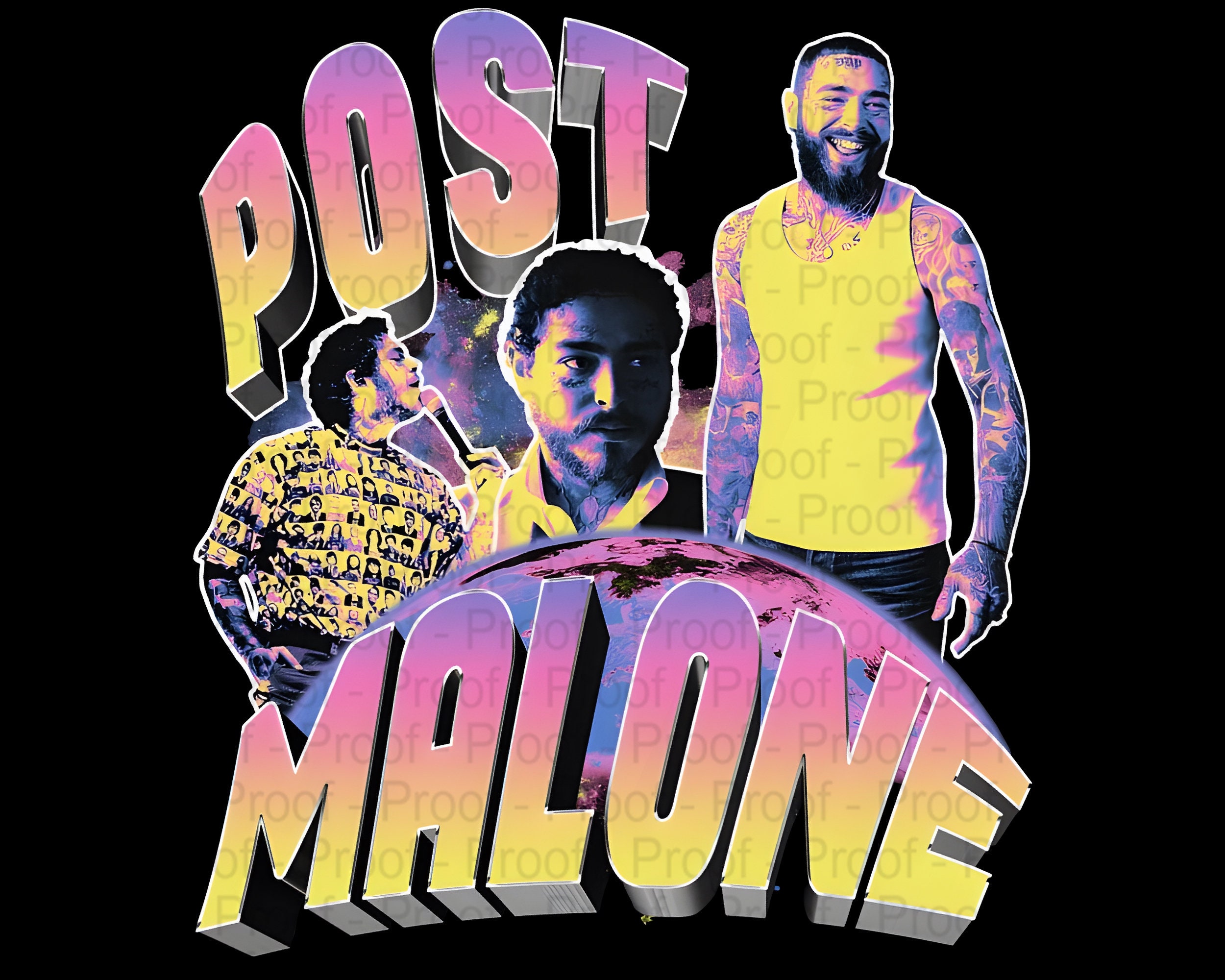 Post Malone Png Ready to Print Printable Design Hiphop - Etsy