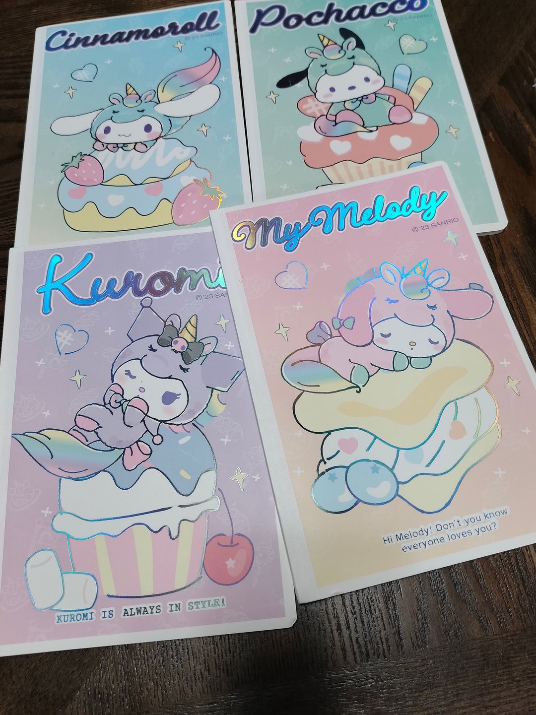 Sanrio Unicorn Notebooks Kawaii Bundle Set Cute Stationery - Etsy