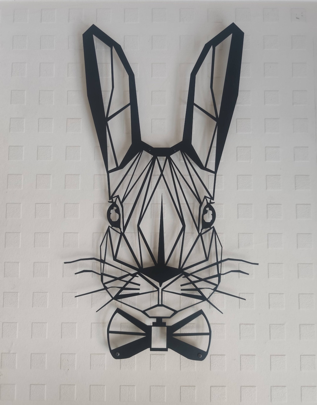 Rabbit Metal Wall Art Wildlife Sculpture Garden Ornament Rusty Metal ...