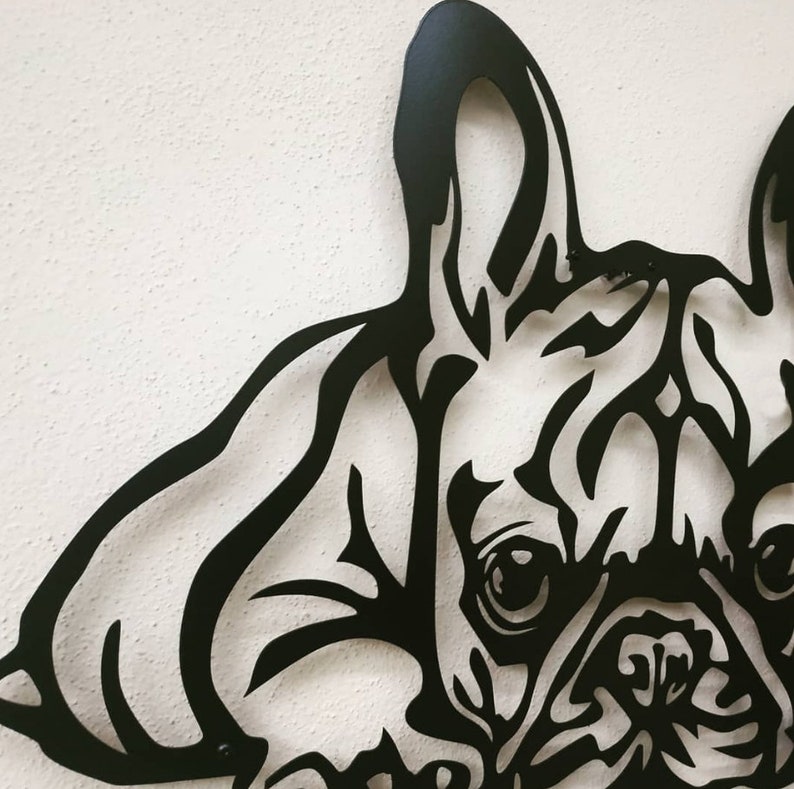 French Bulldog Metal Wall Decor - Etsy