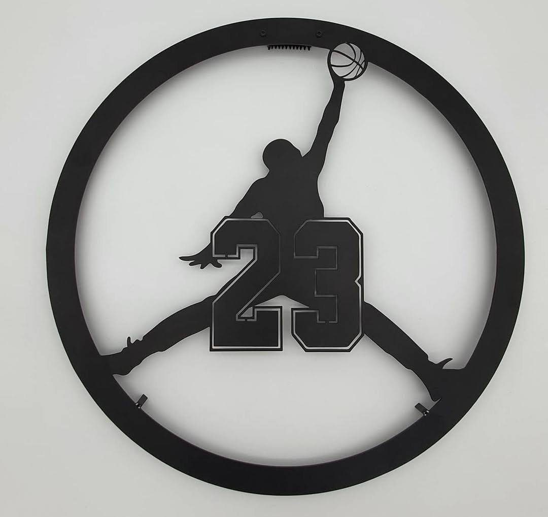 Basketball Silhouette Wall Clock,wall Clock ,sport Clock, Gift, Laser ...