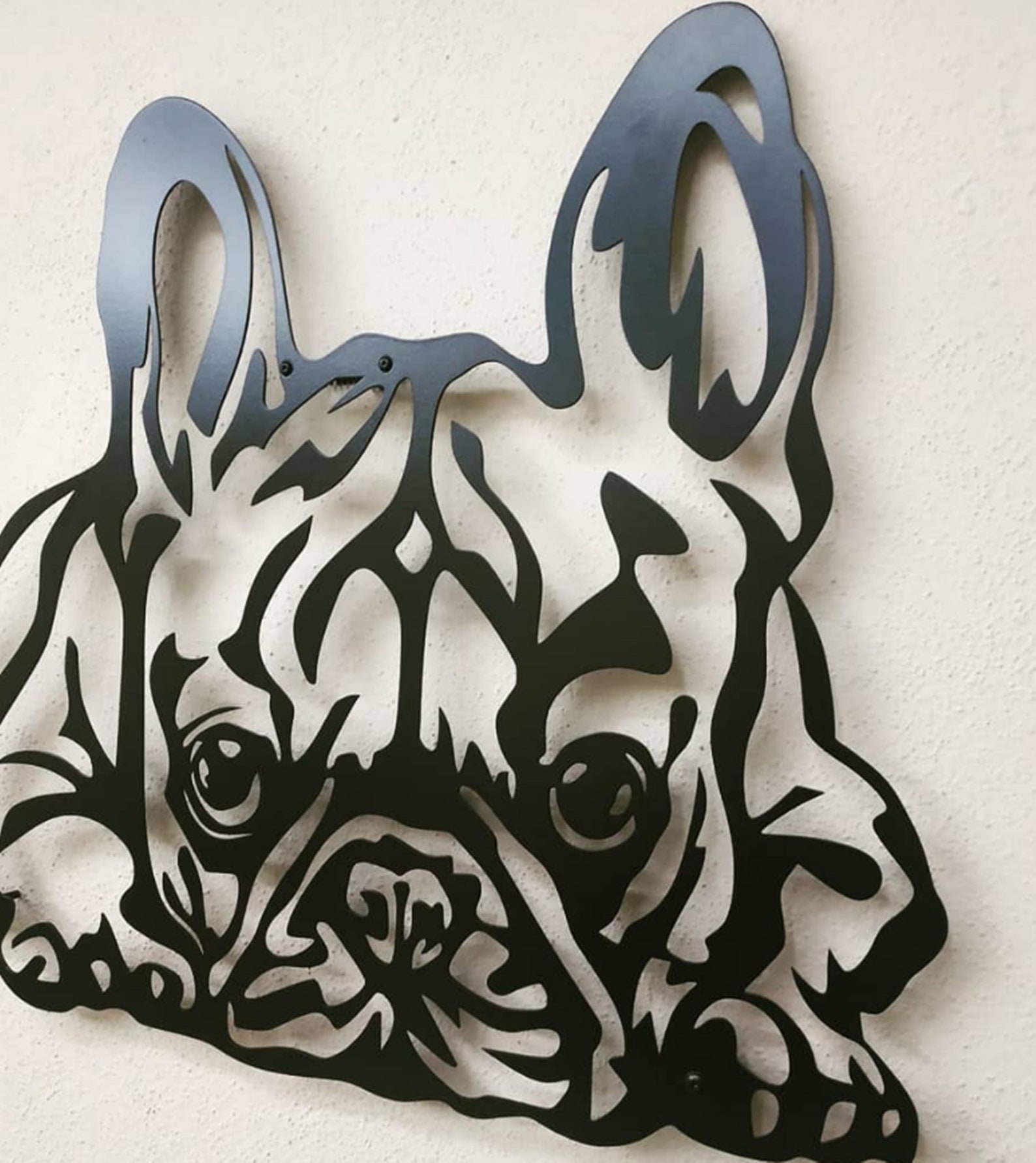 French Bulldog Metal Wall Decor - Etsy