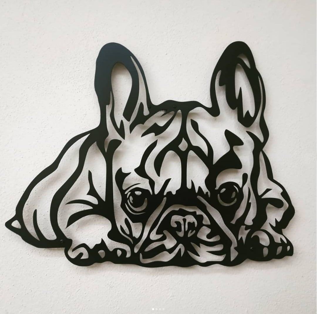 French Bulldog Metal Wall Decor - Etsy