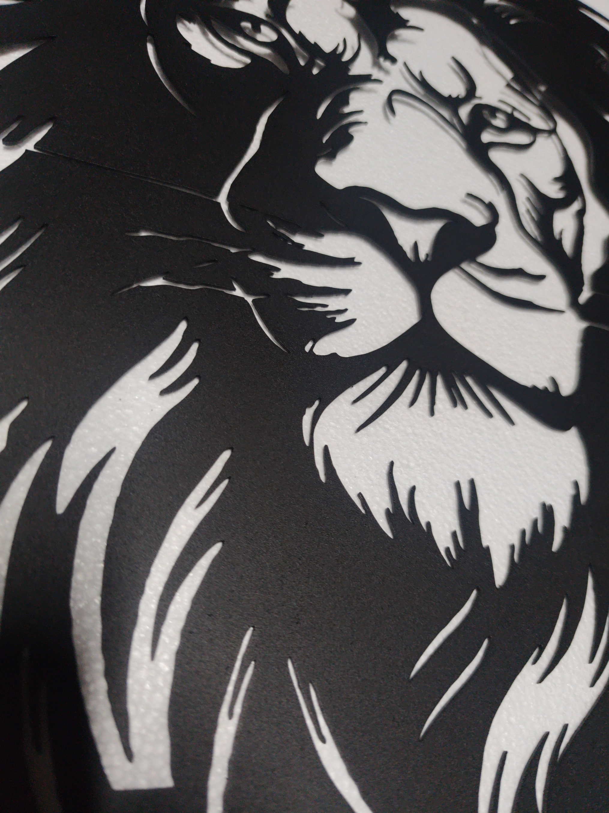 Metal Lion Wall Decor Gift Idea Animal Lover Lion Decor Chrismas Gift ...