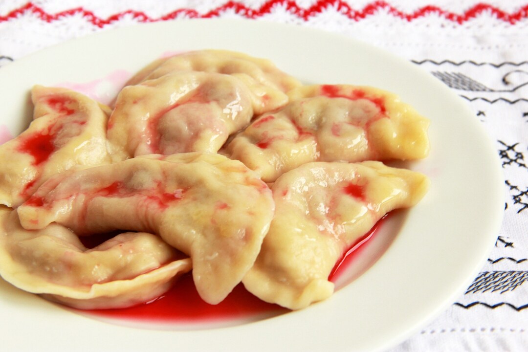 Ukrainian Sour Cherry Varenyky Recipe L Ukrainian Cuisine L Simple and ...