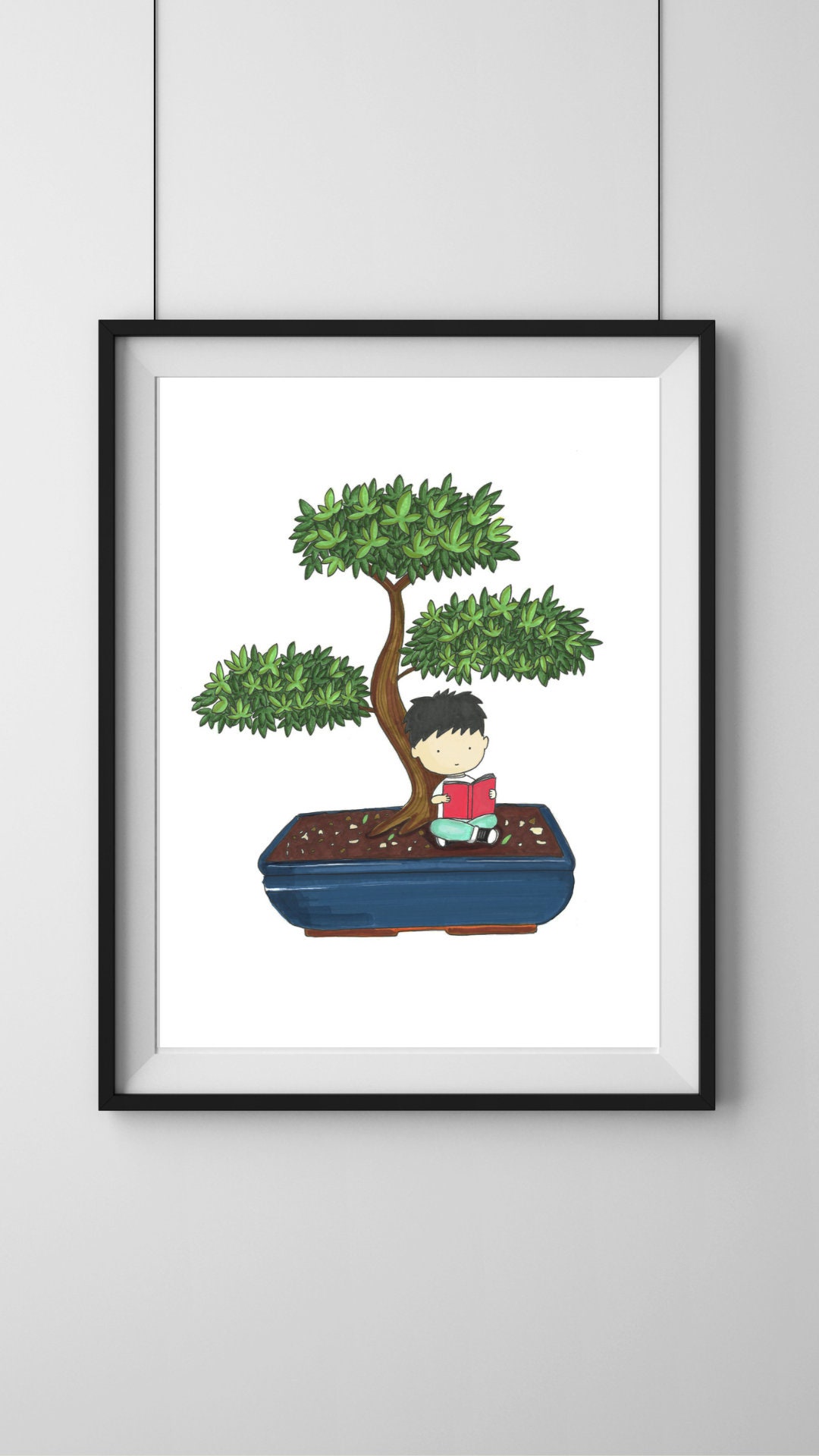 Bonsai Tree Wall Art Print - Etsy