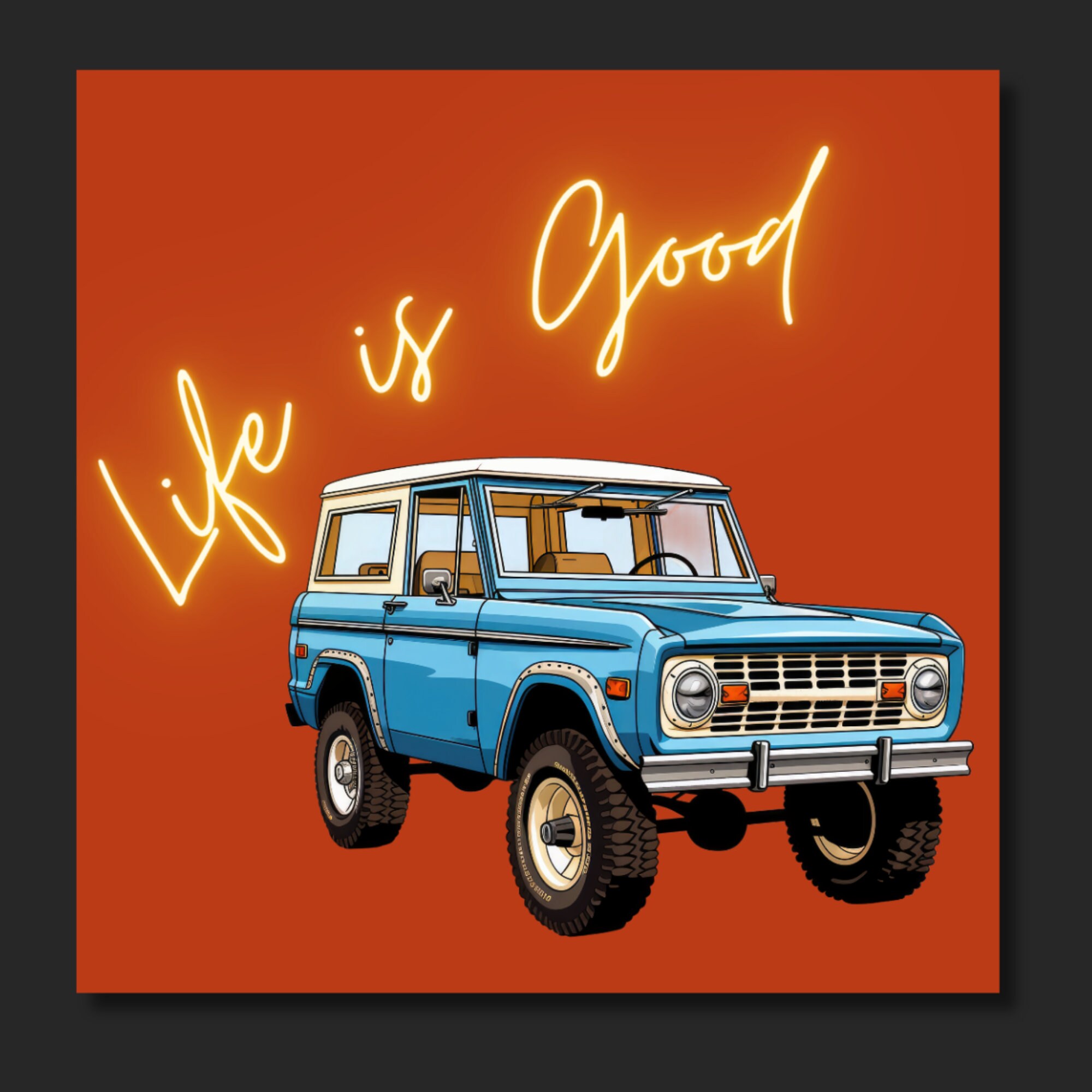 Vintage SUV Clipart Retro Car Illustration 300 DPI Off-road Vehicle Car ...