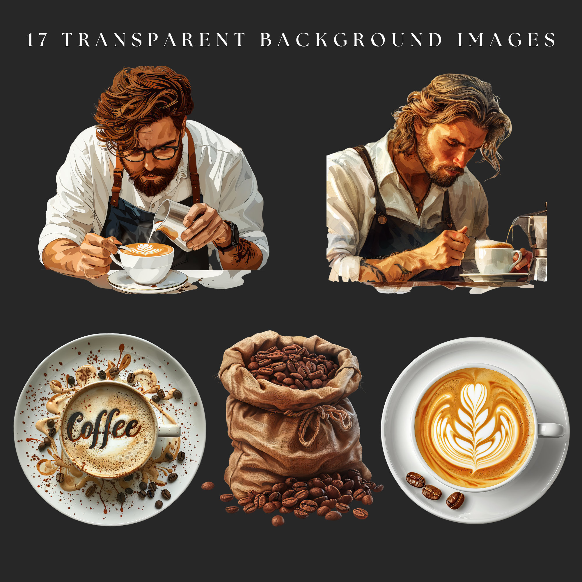 Barista Vibes Clipart - Coffee Lover Latte Foam Art Cappucino Graphics ...
