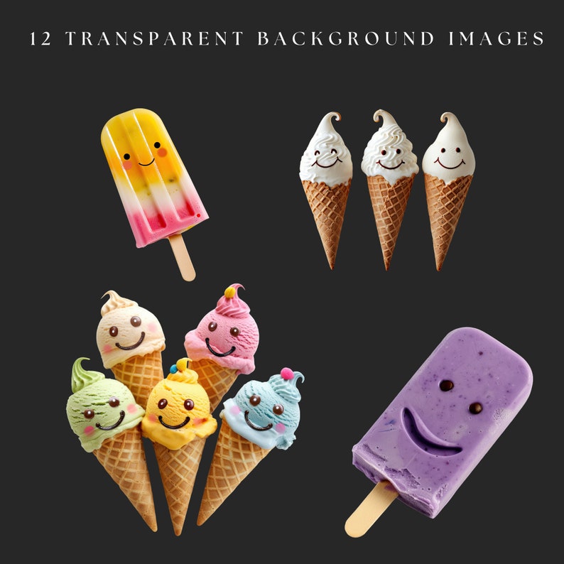 Ice Cream Clipart Popsicle Graphics Ice Cream Truck Pastel Background ...