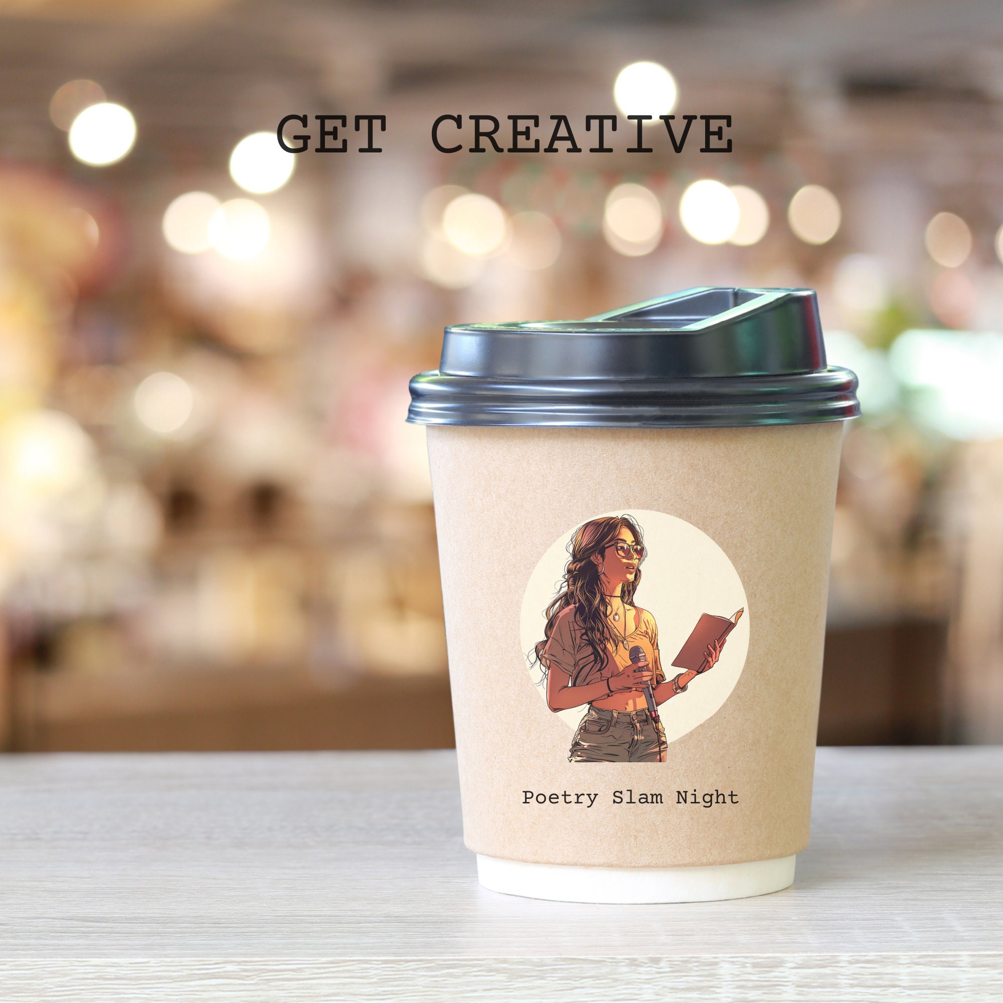 Poetry Slam Clipart - Reciting Poetry Creative Writing Graphics Urban ...