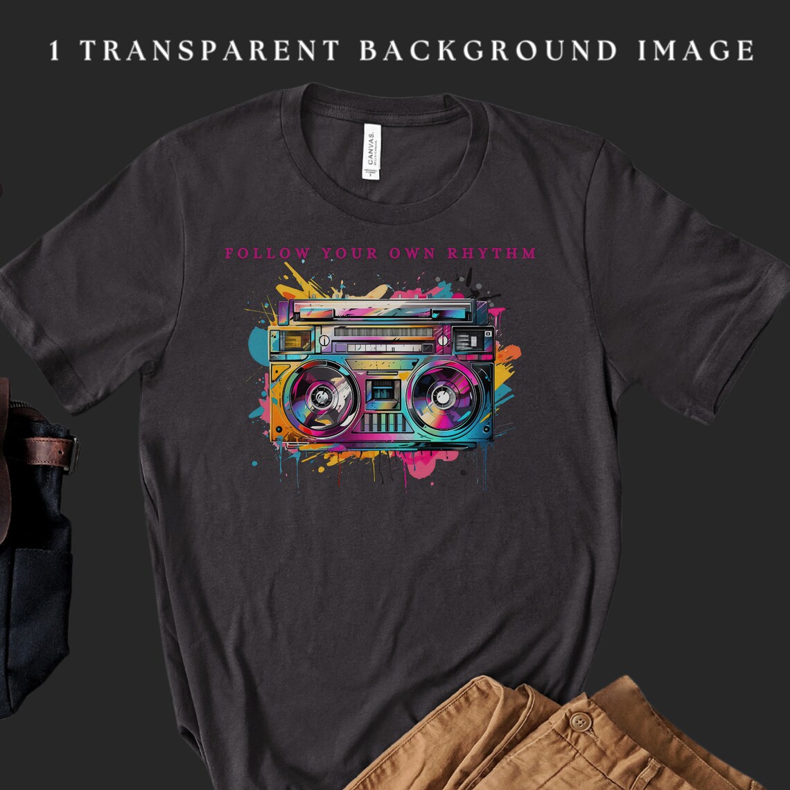 Retro Boom Box Clipart Radio PNG Music 80's Clipart Boombox Art Retro ...