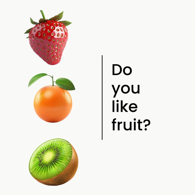 Fruit Clipart Pack Healthy Food Kiwi Mango Pineapple Papaya Strawberry ...