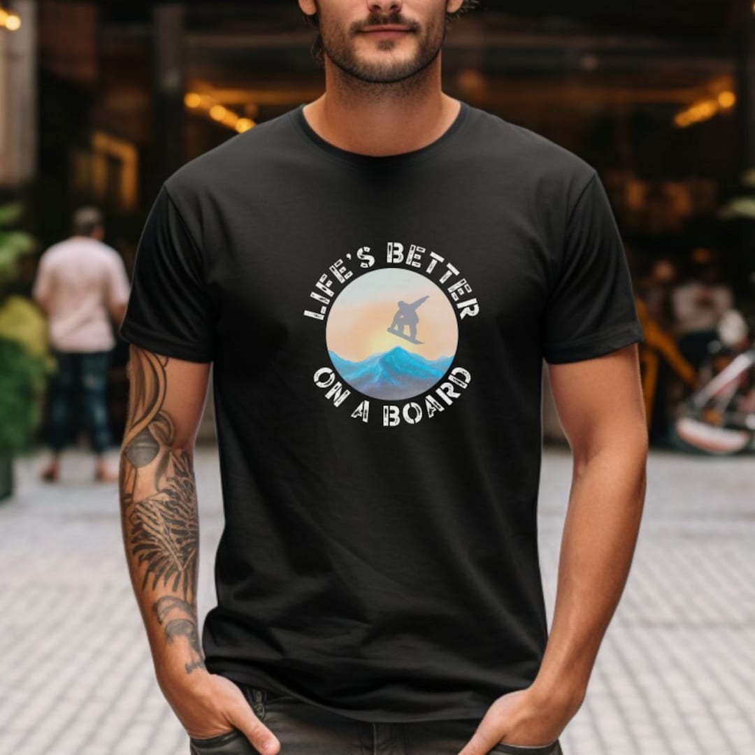 Cool Snowboard Tshirt | Fun Snowboarding Winter Sports Shirt | Boarding ...