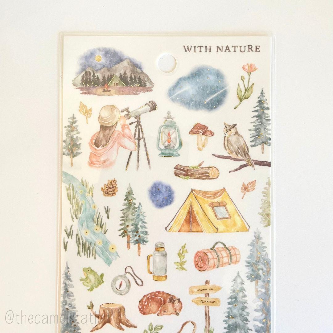 Mind Wave Gold Foil Sticker Sheet | With Nature | Astronomical ...