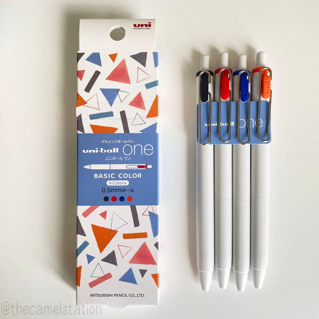 Uni-ball One 0.5mm Gel Pen Limited Edition Basic Color Set of 4 - Etsy