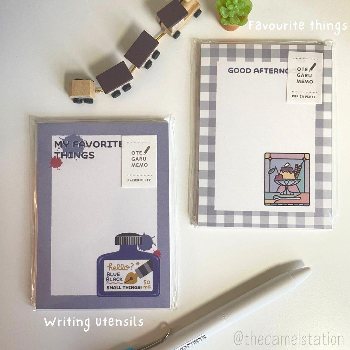 Papier Platz X Eric | Otegaru Memo Pad | Writing Utensils | 50 Sheets ...