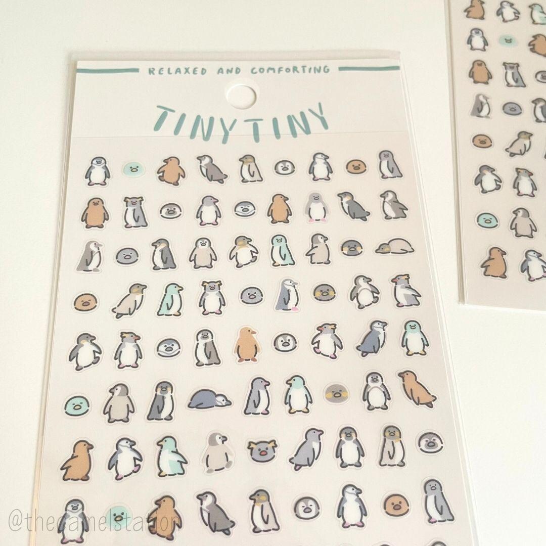 Mind Wave Transparent PET Sticker Sheet | Tiny Tiny | Pengin - Etsy