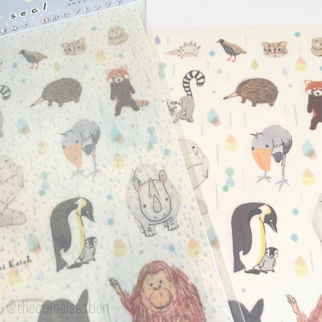 Shinzi Katoh Stackable Sticker Sheets | Rain & Tears X Endangered ...