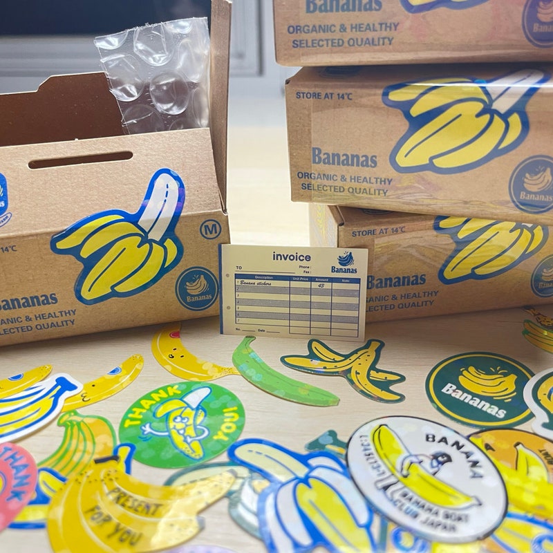 Banana Sticker - Etsy
