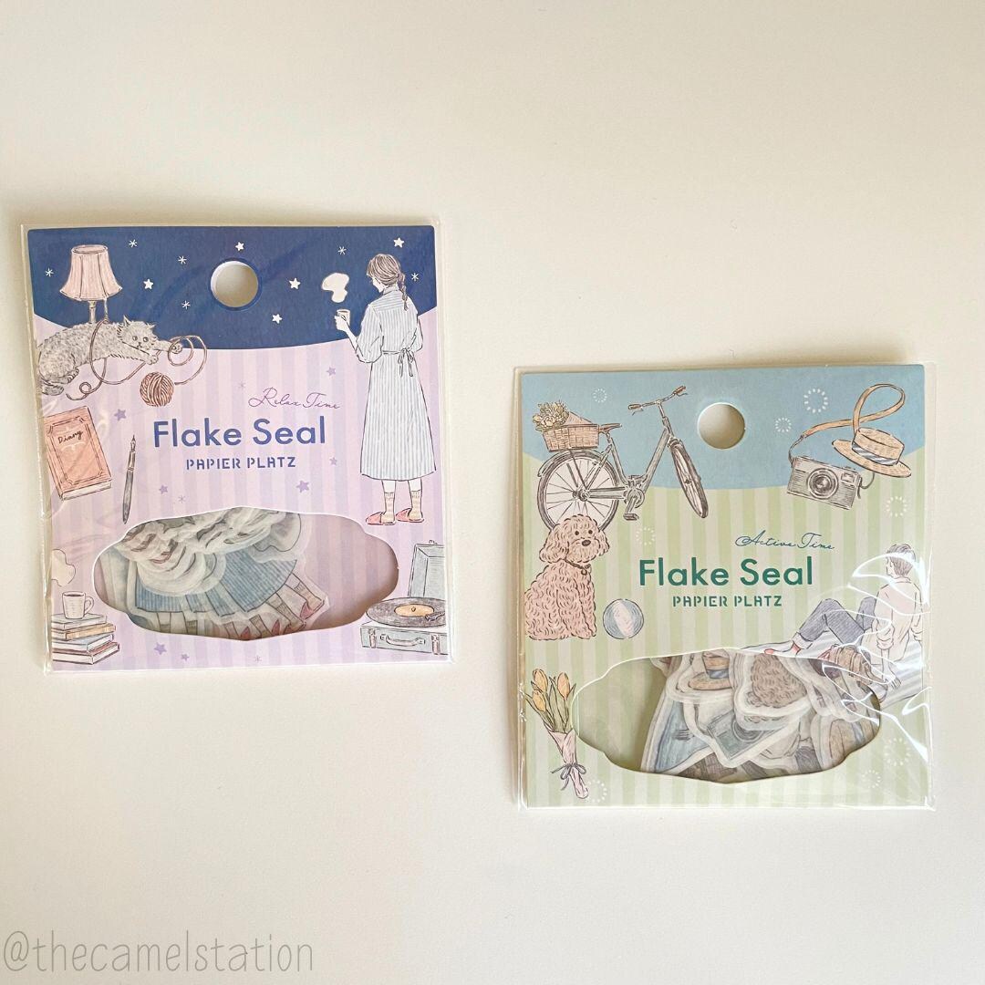 Papier Platz X Nakauchi Waka Sticker Flakes Daytime Night 54pcs - Etsy