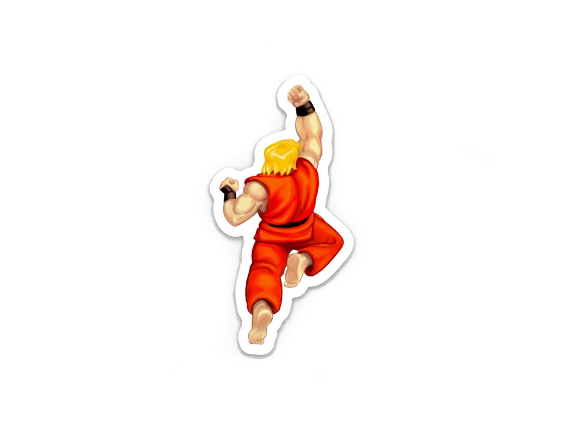 Hand-drawn Street Fighter 2 Sticker - 3 Pack Dragon Punch Ken - Etsy