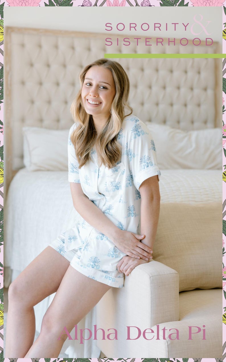 Alpha Delta Pi Pajamas - Etsy